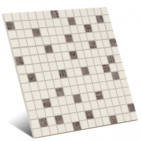 Mosaïque Materika blanc cassé 40x40 (boîte 0,64 m2)