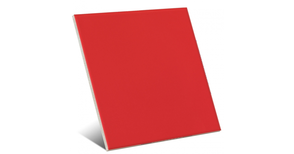 Revestimiento cerámico Color rojo mate pasta roja monococción
