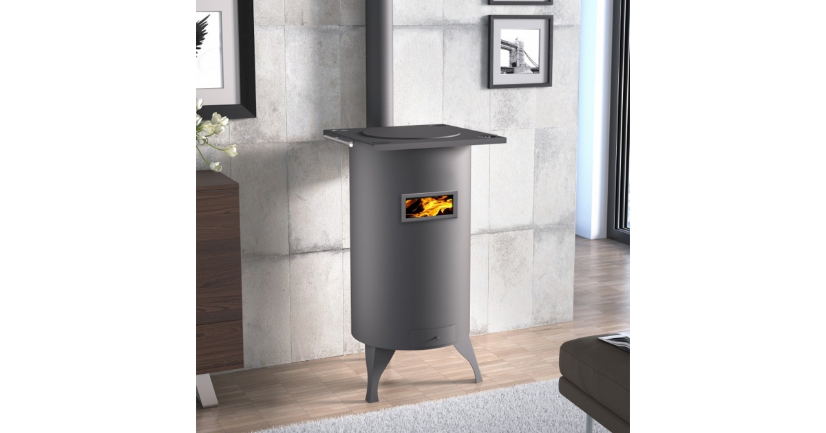 Comprar Estufa de leña redonda BH-7 al mejor precio