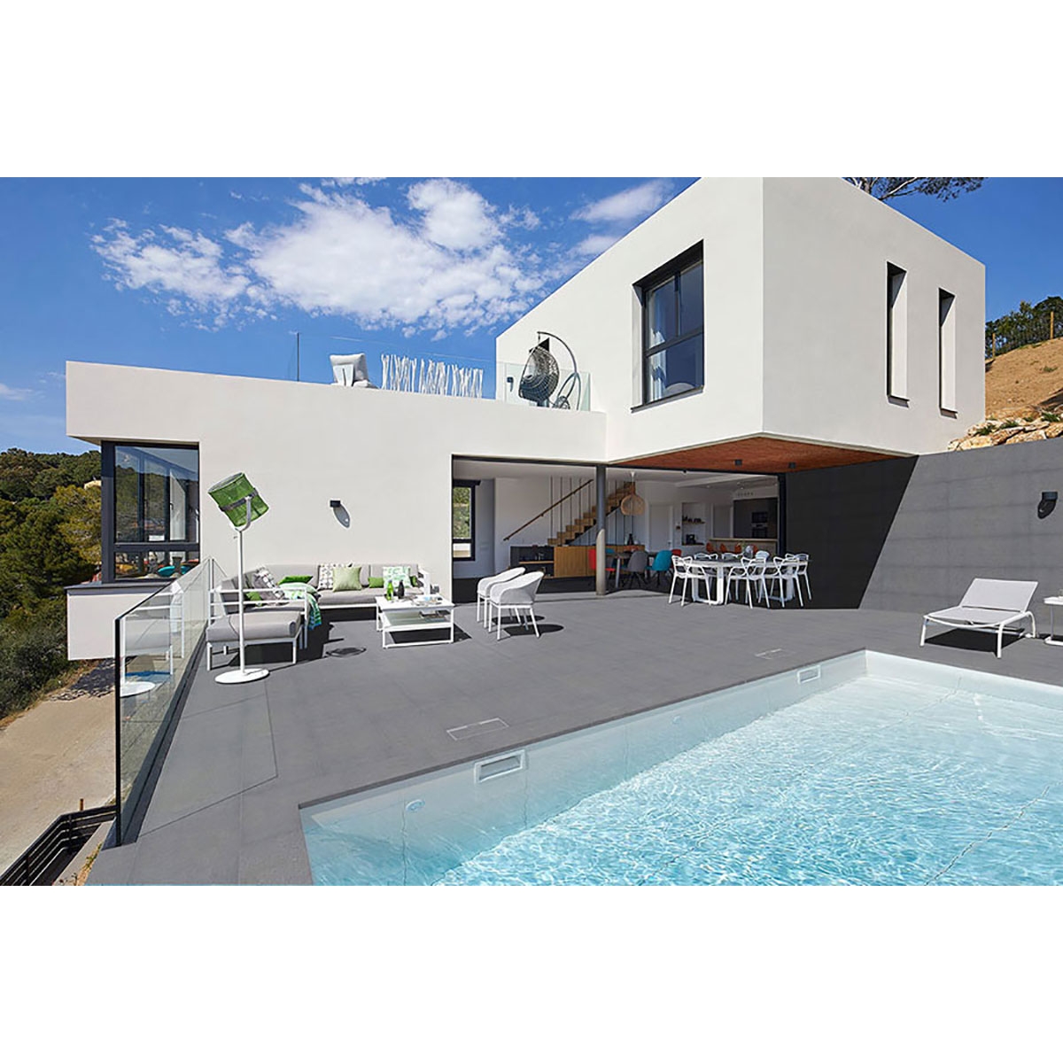 Borde de piscina recto Iconic Dark L62 62,6x31,7x3,8