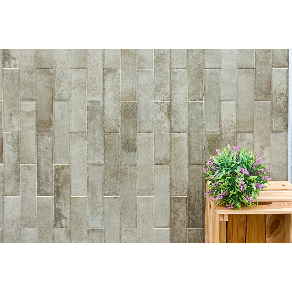 Brunei L25 Gris 6.5 x 25 cm (Caja de 0.82 m2)