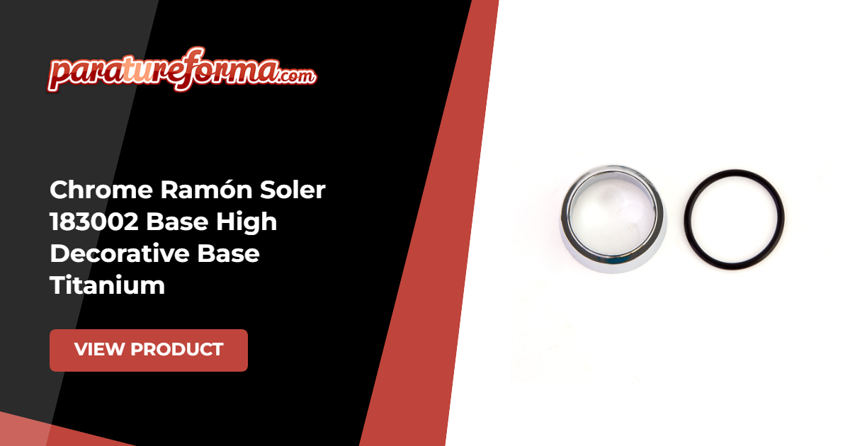 Base Ramón Soler - 183002 Chrome High Titanium Decorative Base