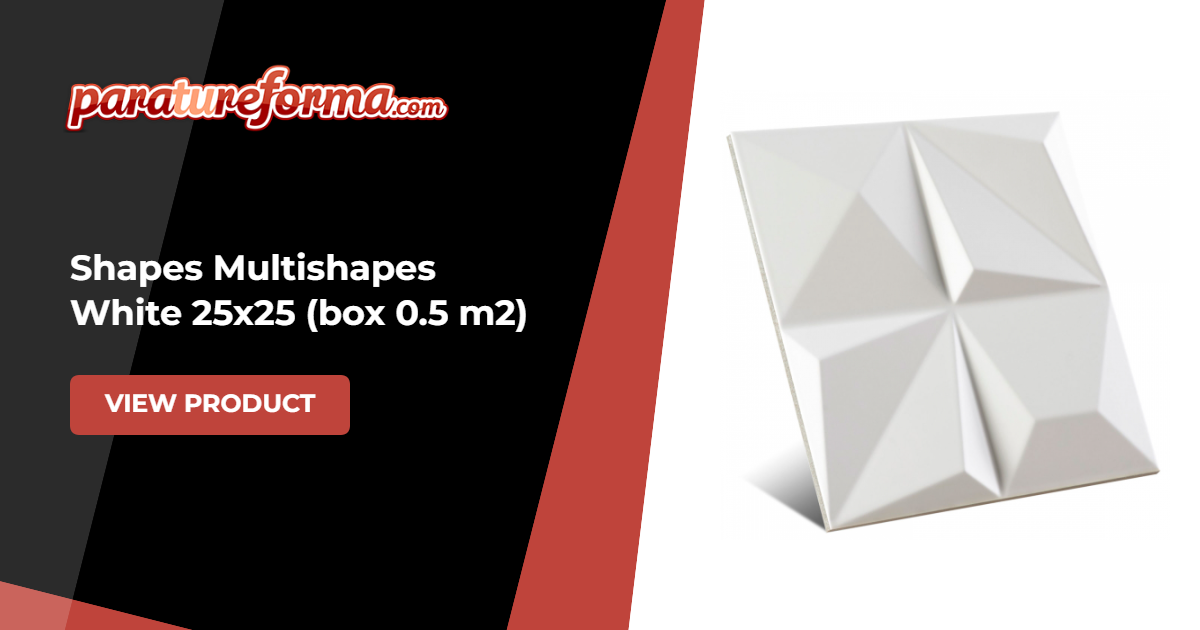 Shapes Multishapes White 25x25 (box 0.5 m2) - Buy online at the best price.