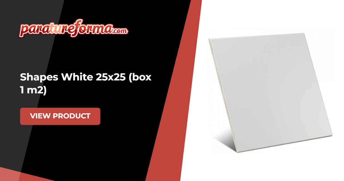 Shapes White 25x25 (box 0.5 m2) - Buy online at the best price.