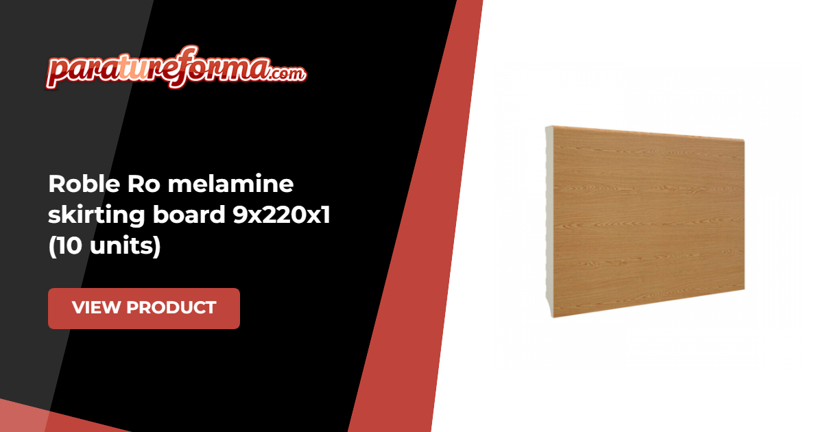Roble Ro flexible melamine skirting board 9x220x1 cm