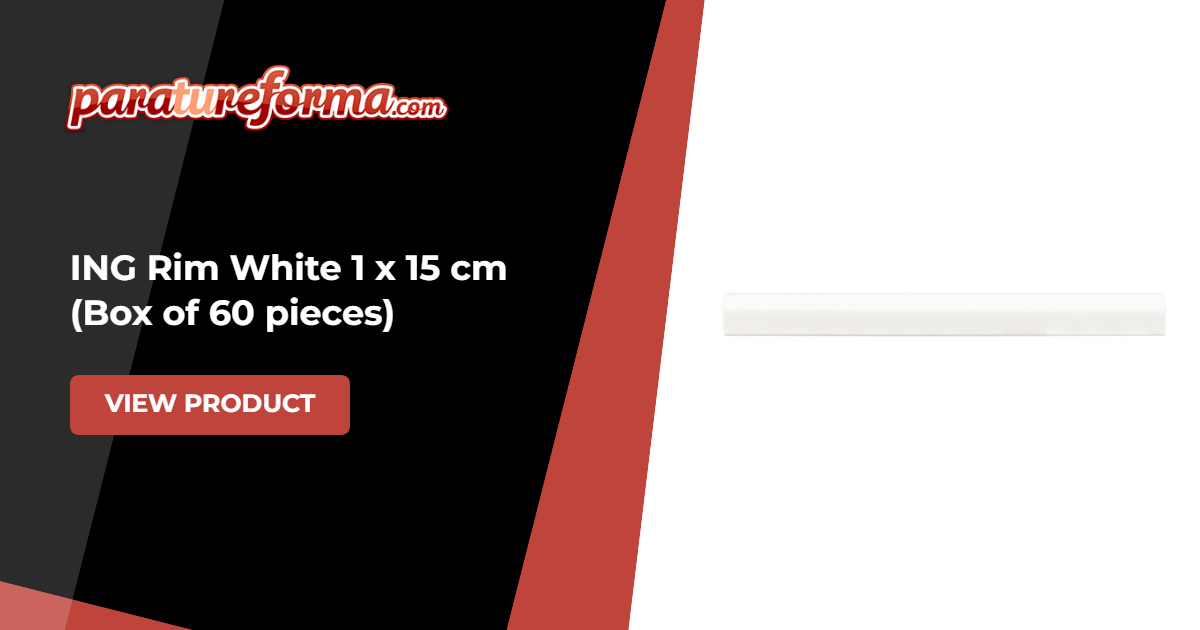 ING Rim White 1 x 15 cm (Box of 60 pieces)