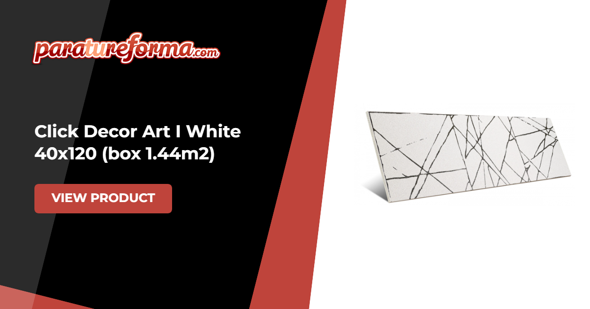 Click Decor Art I White 40x120 coating from the Click APE Ceramic series