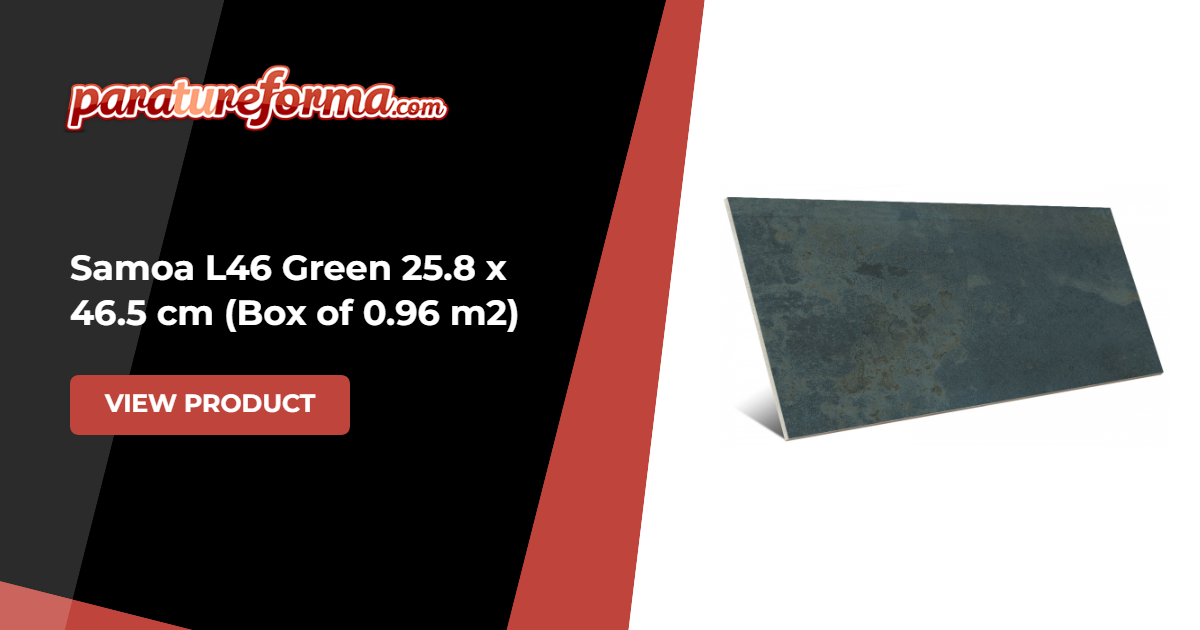 Samoa L46 Green 25.8 x 46.5 cm