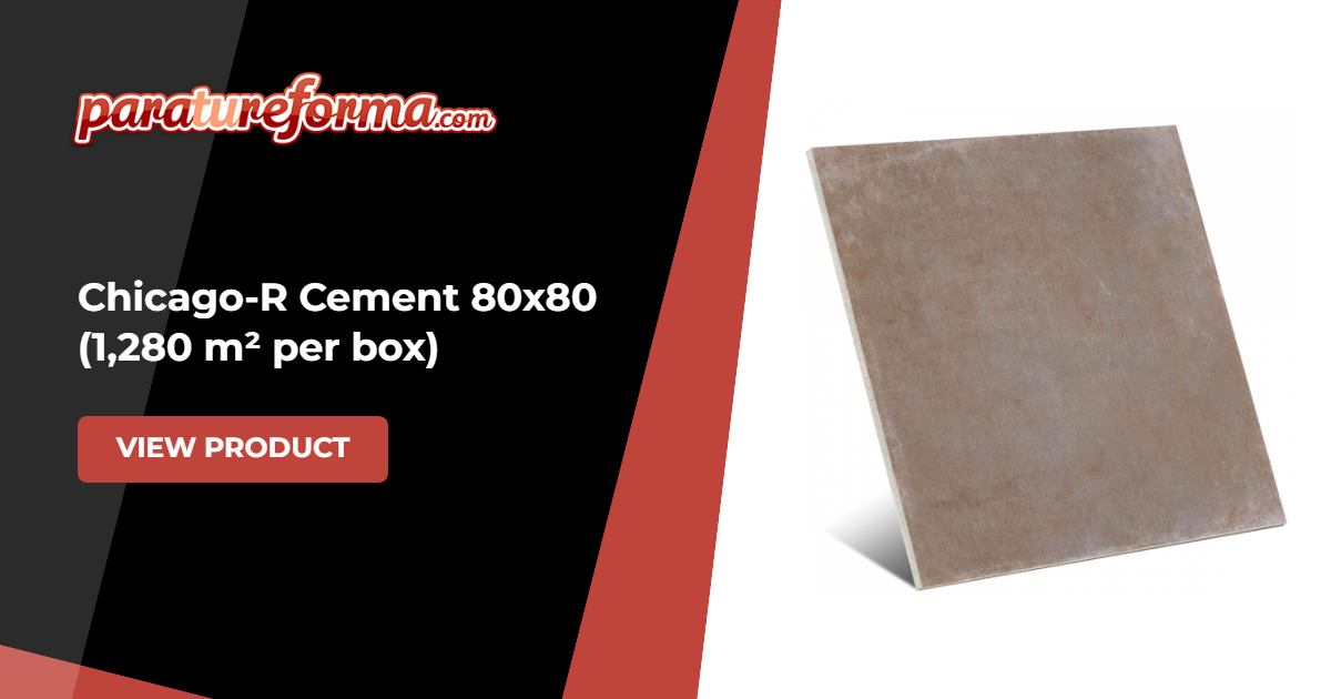 Chicago-R Cement 80x80 (1,280 m² per box)
