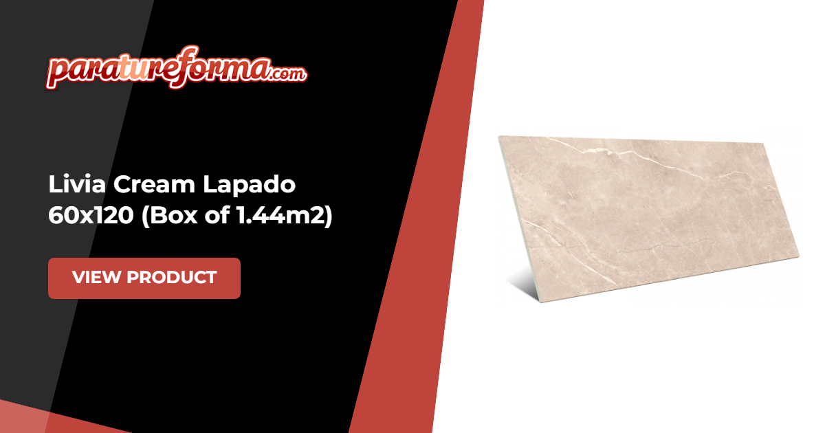 Livia Cream Lapado 60x120 (Box 1.44m2)