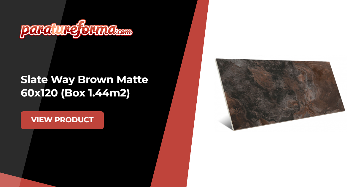Slate Way Brown Matte 60x120 (Box 1.44m2)