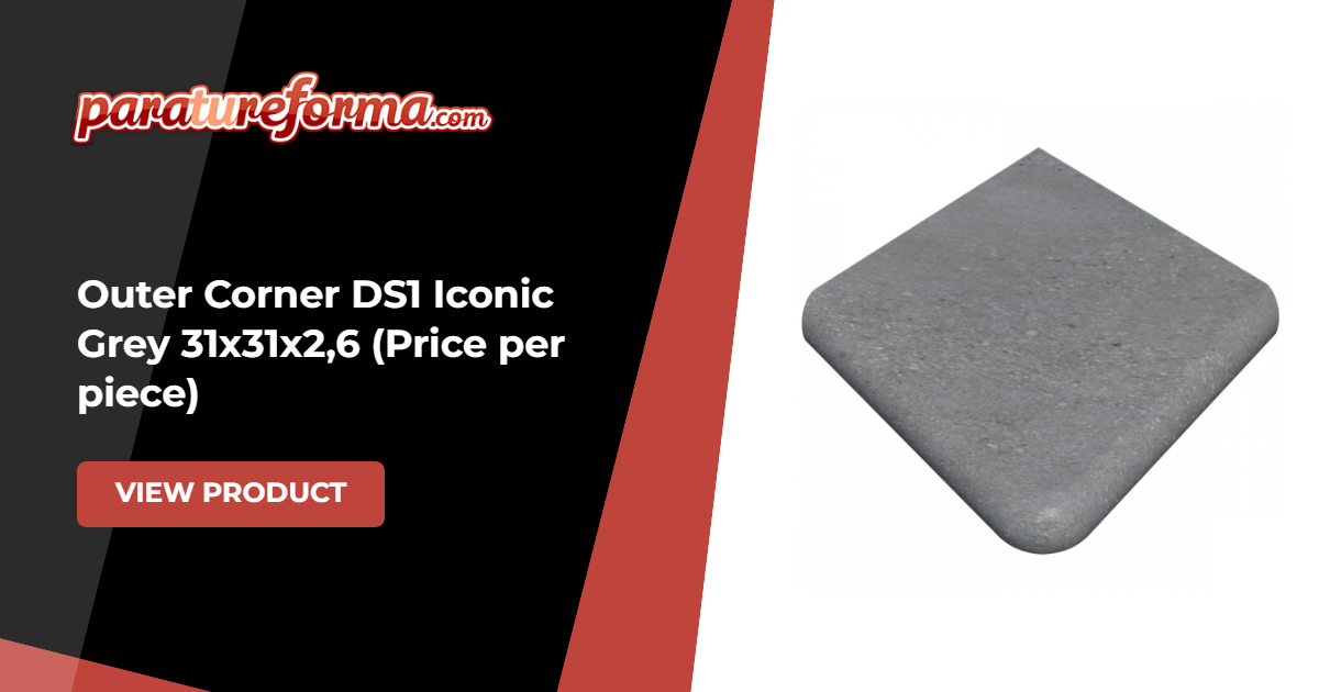 Outer Corner DS1 Iconic Grey 31x31x2,6 (Price per piece)