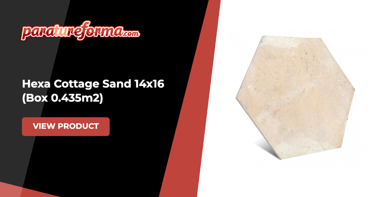 Hexa Cottage Sand 14x16 (Box 0.435m2)