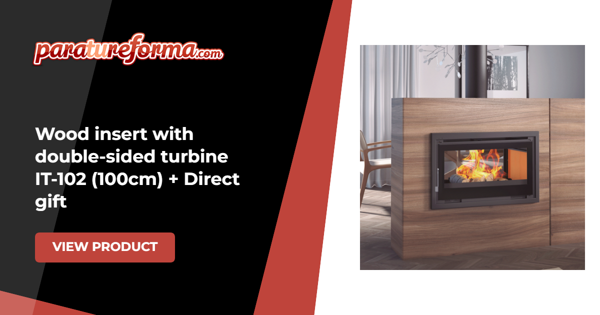 Wood Insert with Double-Sided Turbine IT-102 + Direct Gift
