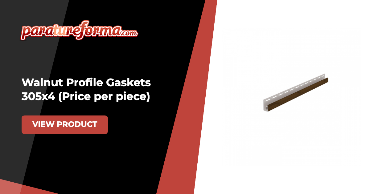 Walnut Profile Gaskets 305x4 (Price per piece)