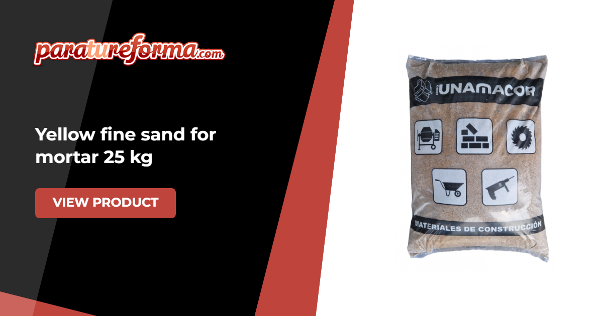Buy Yellow fine mortar sand 25 kg