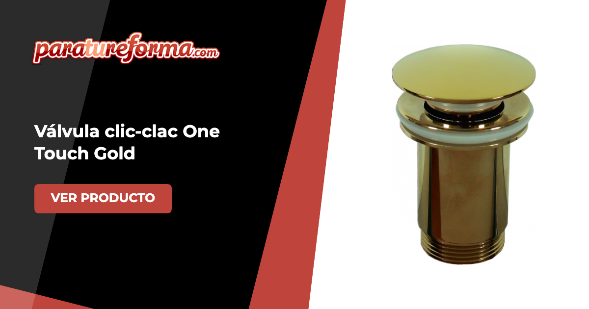 Válvula clic-clac One Touch Gold para lavabo