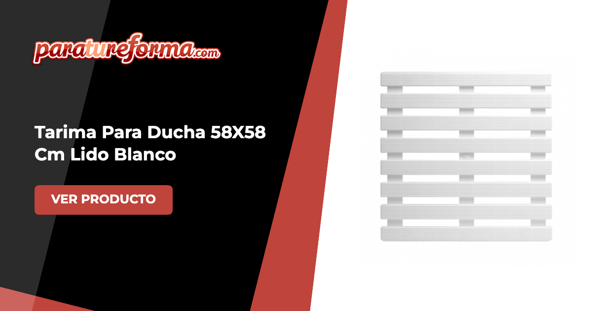 Comprar accesorios para baño Gedy - Tarima Para Ducha 58X58 Cm Lido Blanco