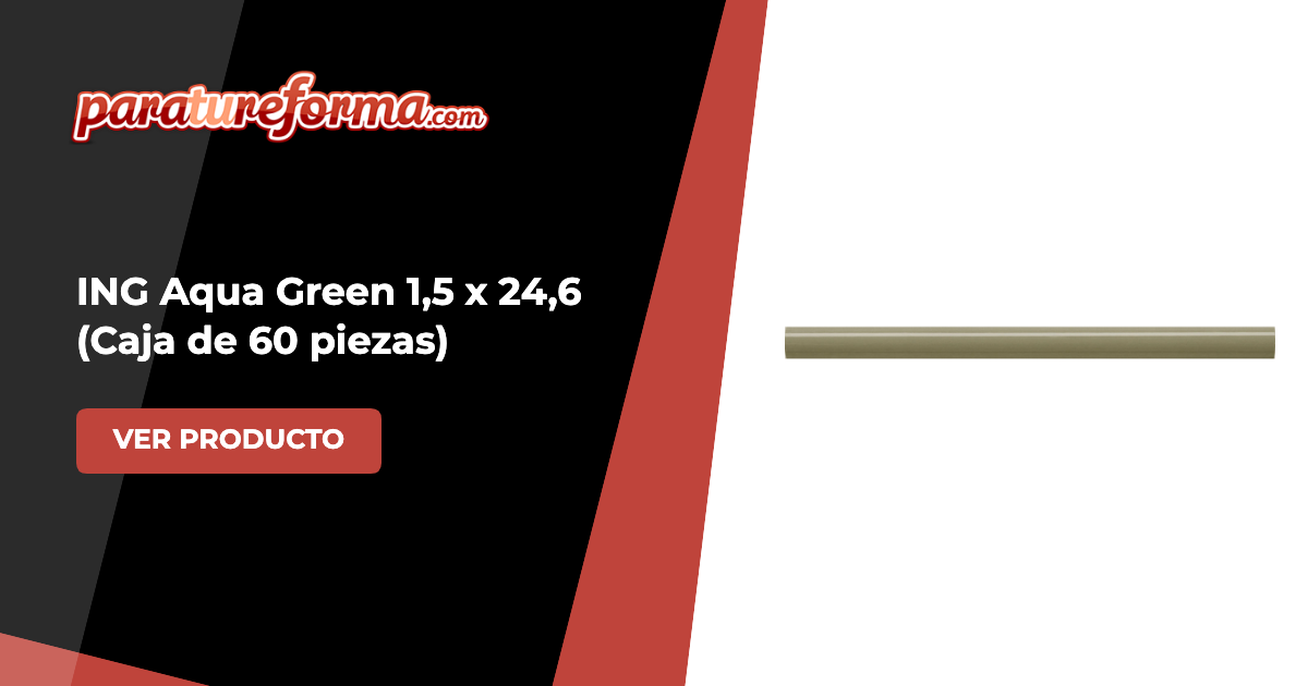 ING Aqua Green 1,6 x 24,6 cm (Caja de 60 Piezas)