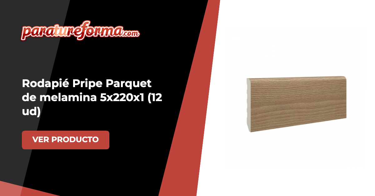 Rodapié Pripe Parquet flexible de melamina 5x220x1 cm