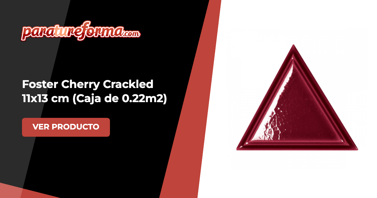 Foster Cherry Crackled 11x13 cm (Caja de 0.49m2)