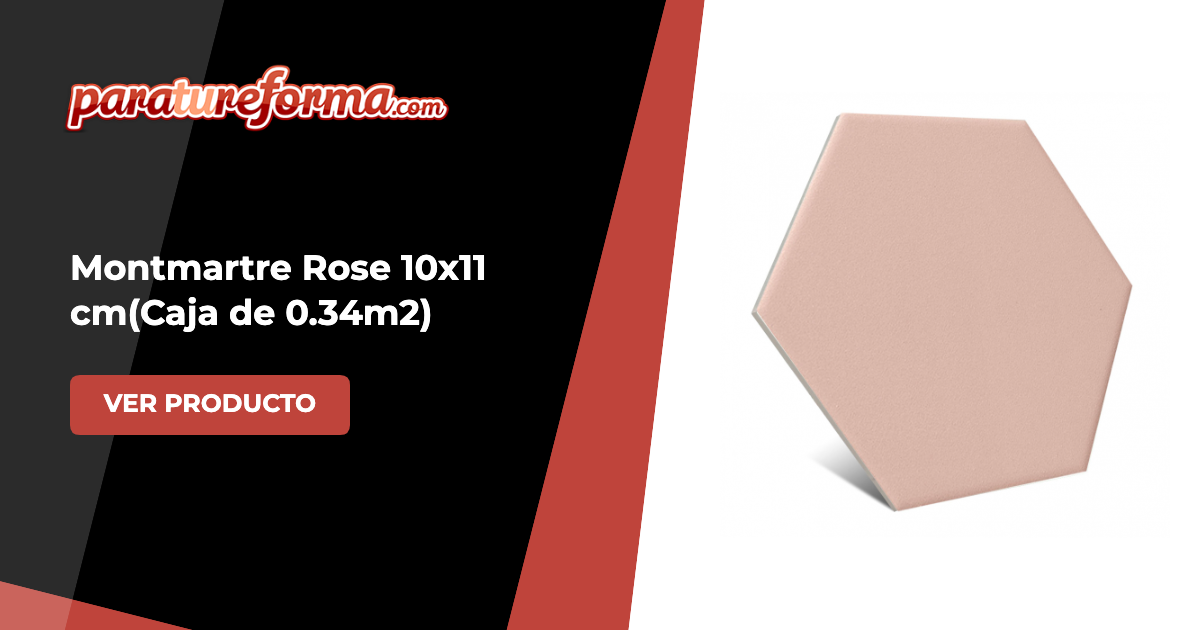 Montmartre Rose 10x11 cm(Caja de 0.34m2)