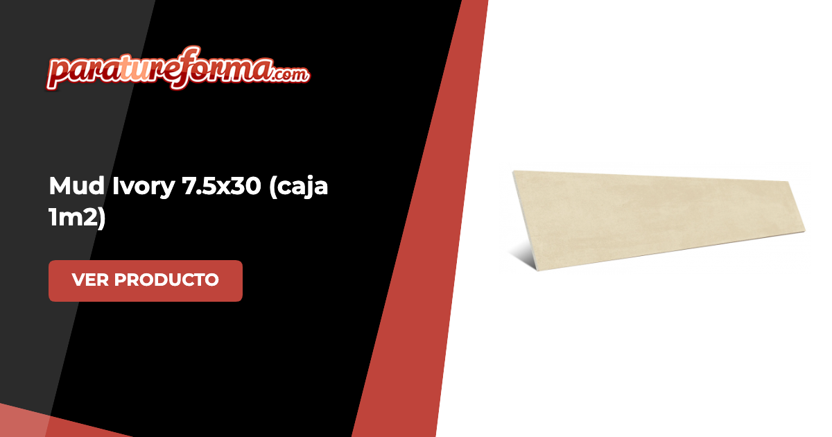 Mud Ivory 7.5x30 (caja 1m2)