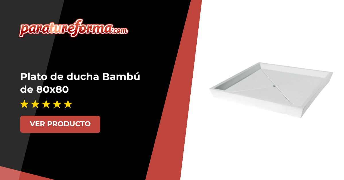 Comprar Plato de ducha Bambú de 80x80