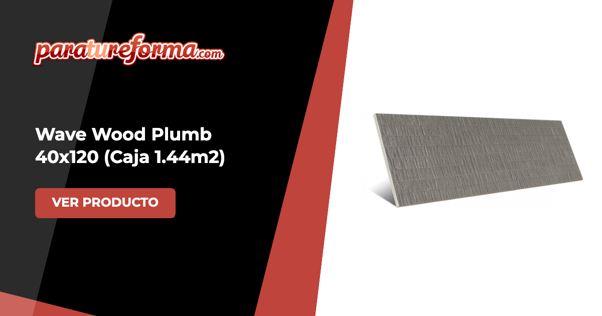 Wave Wood Plumb 40x120 (Caja 1.44m2)