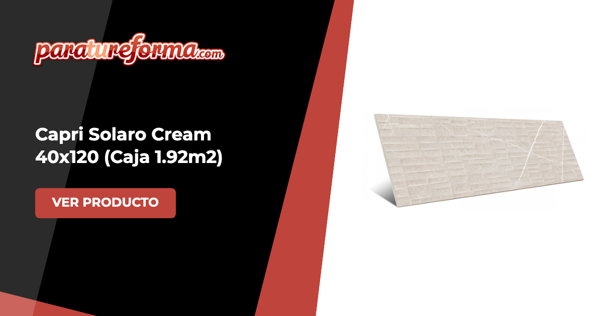 Capri Solaro Cream 40x120 (Caja 1.92m2)
