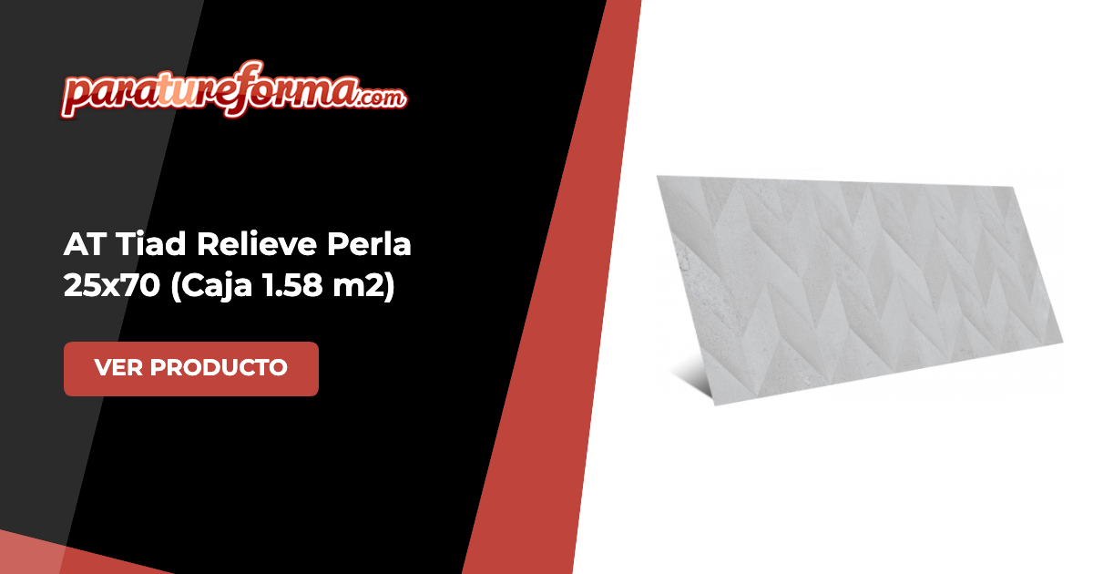 AT Tiad Relieve Perla 25x70 (Caja 1.58 m2)