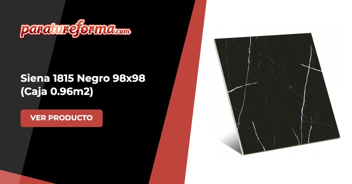 Siena 1815 Negro 98x98 (Caja 0.96m2)