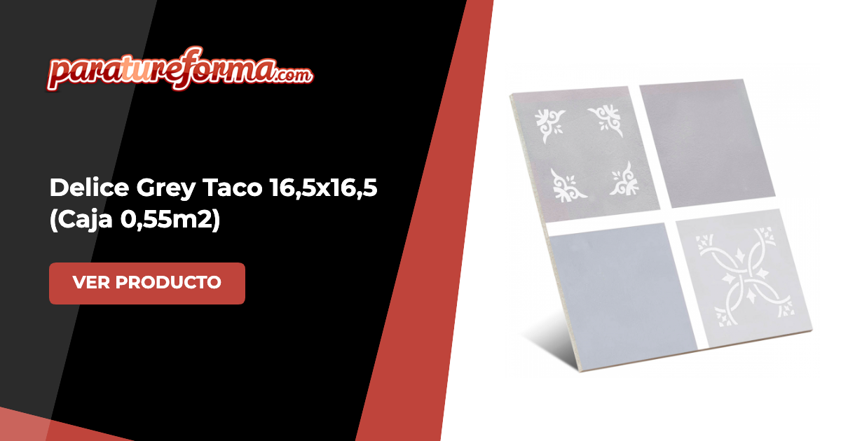 Delice Grey Taco 16,5x16,5 (Caja 0,55 m2)