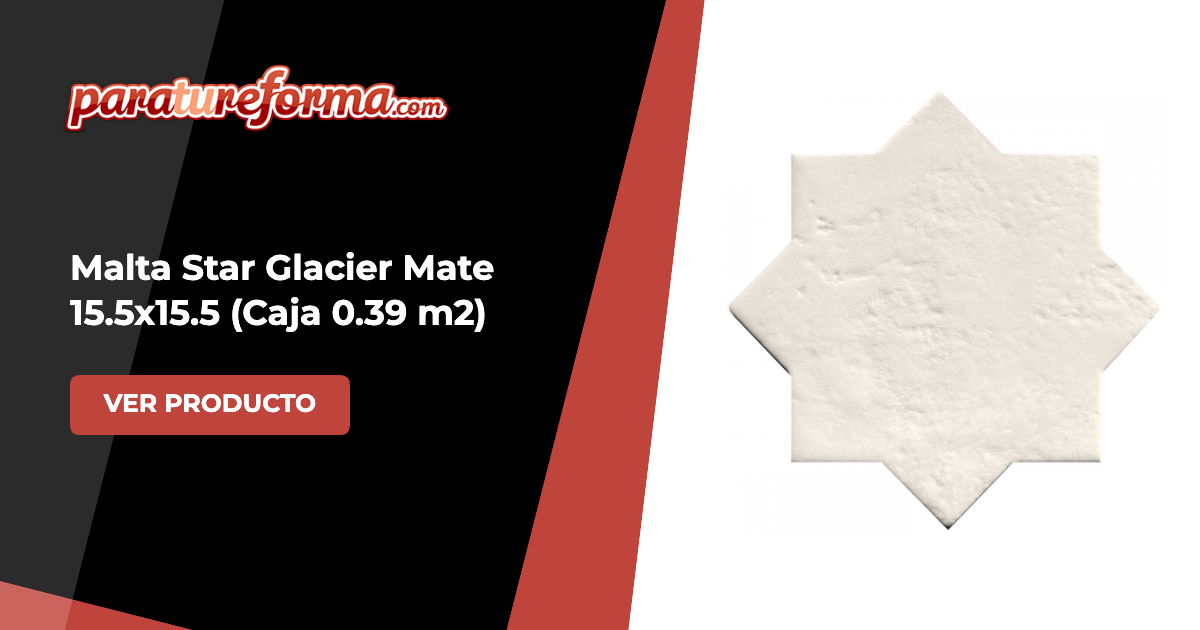 Malta Star Glacier Mate 15.5x15.5 (Caja 0.39 m2)