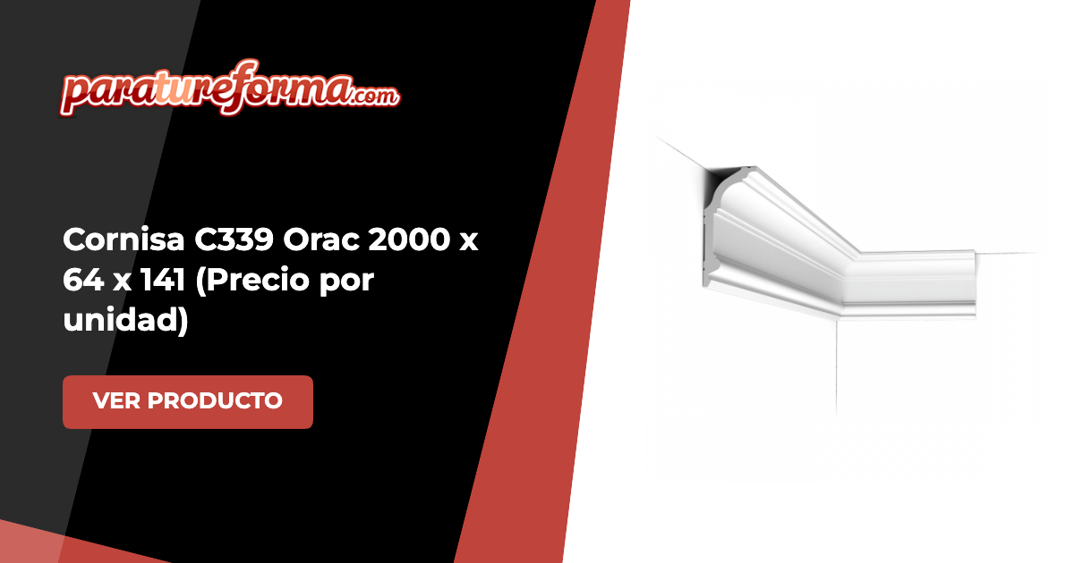 Cornisa C339 Orac 2000 x 64 x 141 (Precio por unidad)