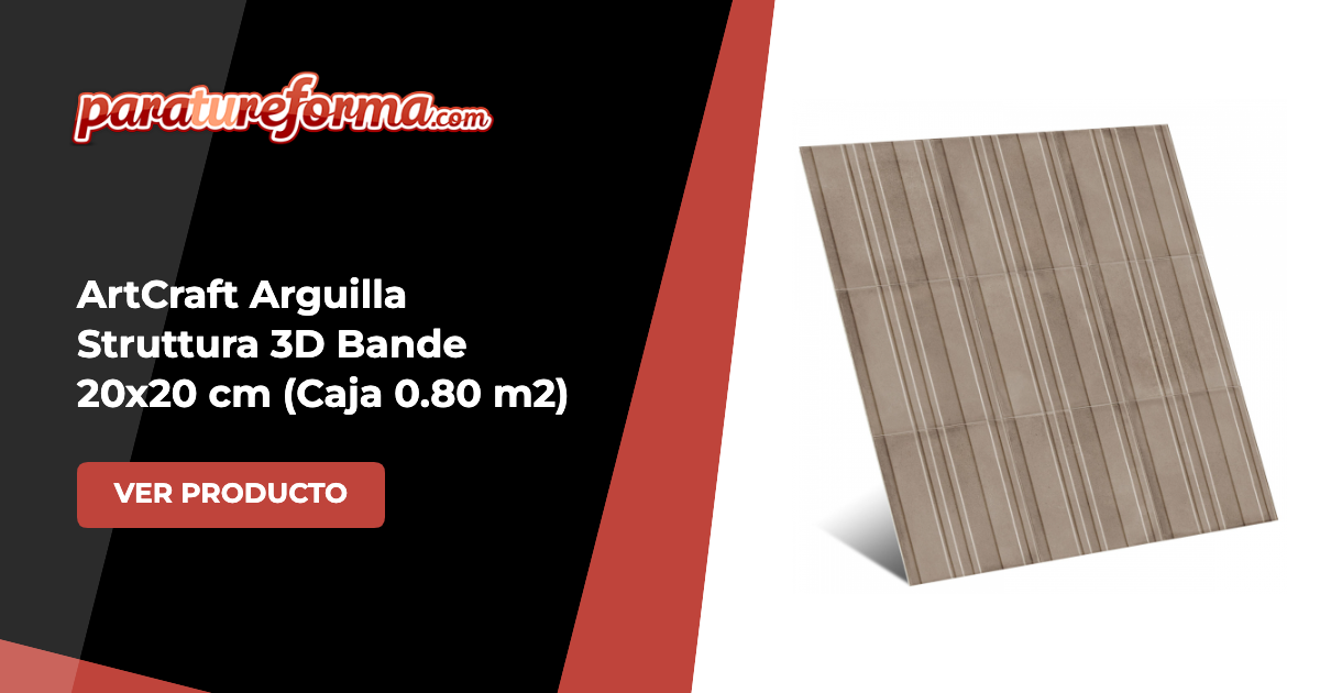 ArtCraft Arguilla Struttura 3D Bande 20x20 cm (Caja 0.80m2)