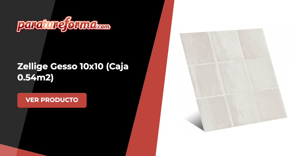 Zellige Gesso 10x10 (Caja 0.54m2)
