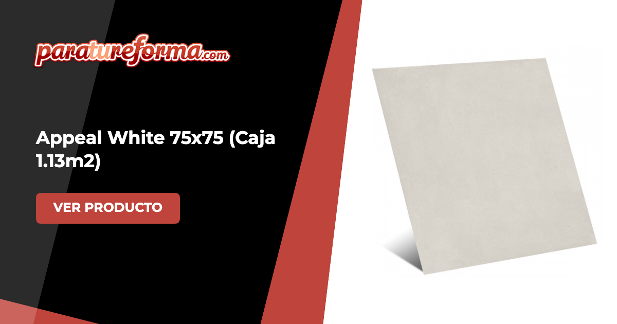 Appeal White 75x75 (Caja 1.13m2)