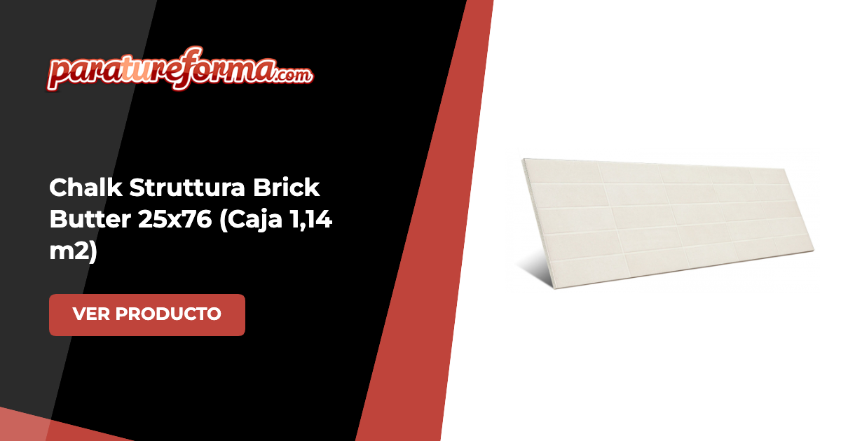 Chalk Struttura Brick Butter 25x76 (Caja 1,14 m2)