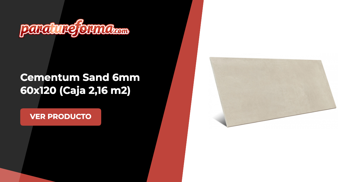 Cementum Sand 6mm 60x120 (Caja 2,16 m2)