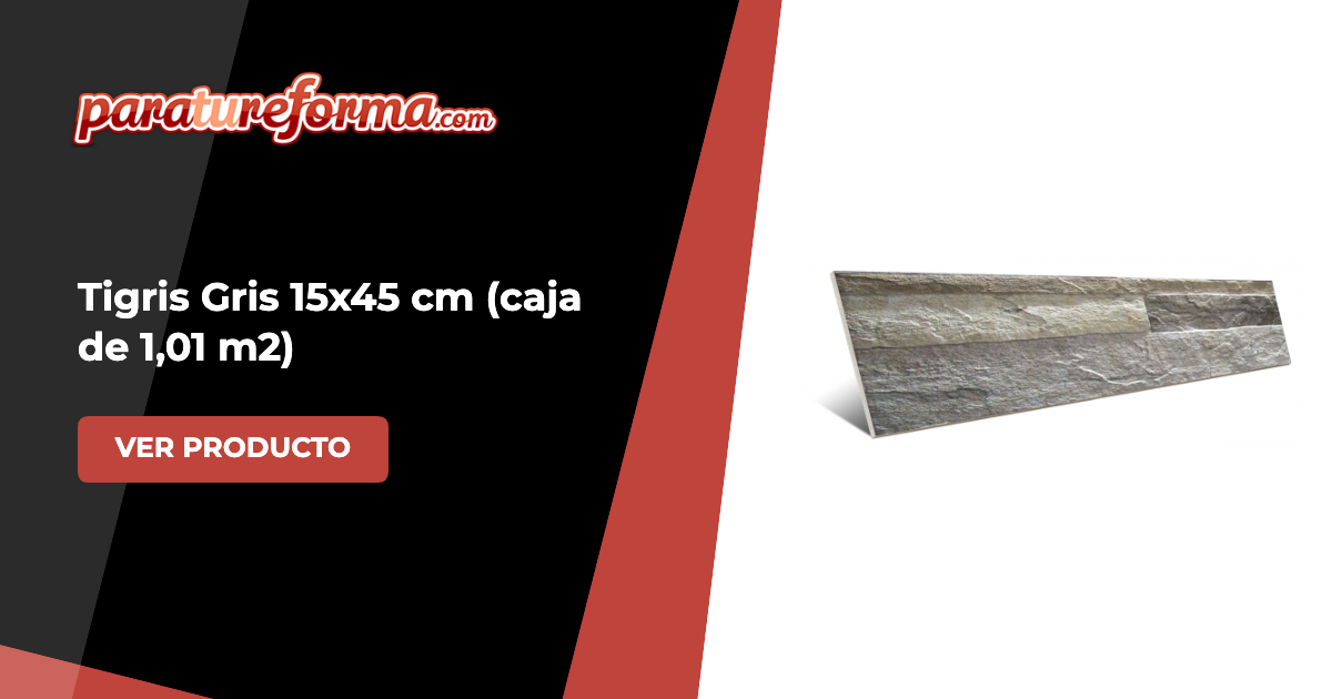 Tigris Gris 15x45 cm (caja de 1,01 m2) Fabricante Mijares