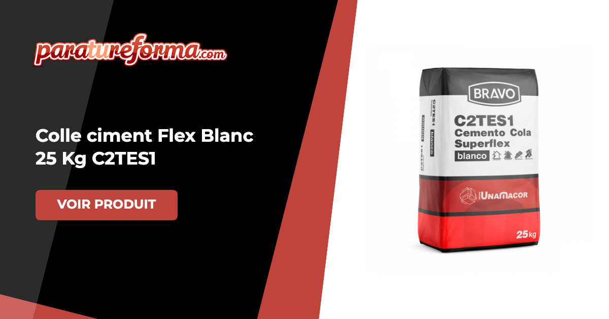 Acheter du ciment adhésif flexible blanc c2tes1