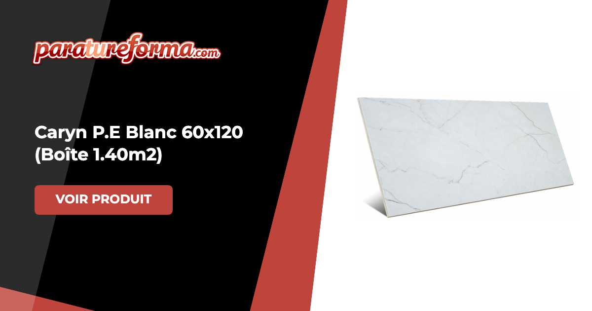 Caryn P.E Blanc 60x120 (Boîte 1.40m2)