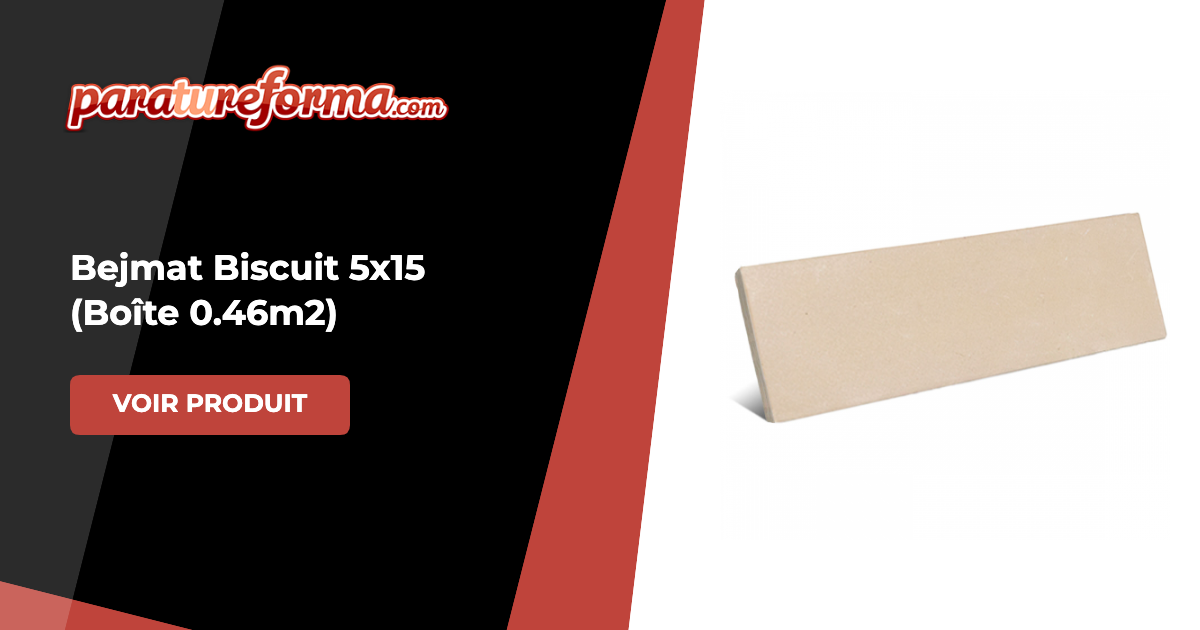 Bejmat Biscuit 5x15 (Boîte 0.46m2)