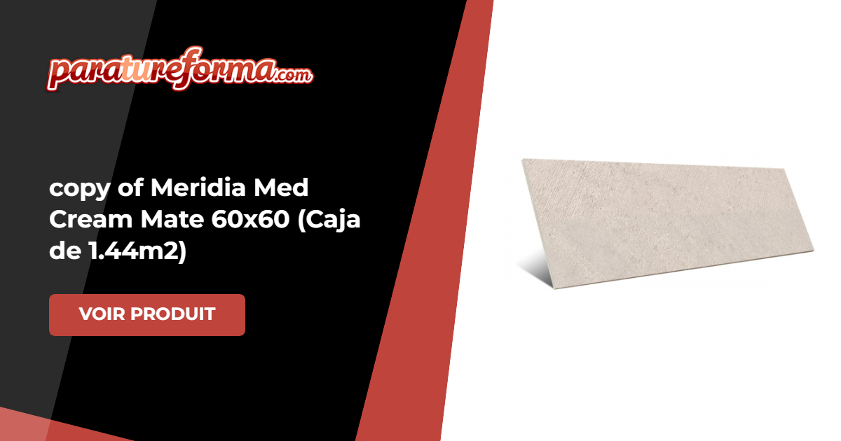 Meridia Bolt Cream 40x120 (Boîte 1,92m2)