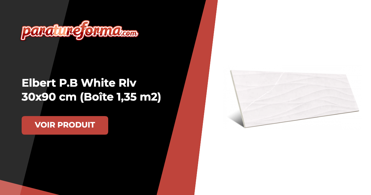 Elbert P.B White Rlv 30x90 cm (Boîte 1,35 m2)