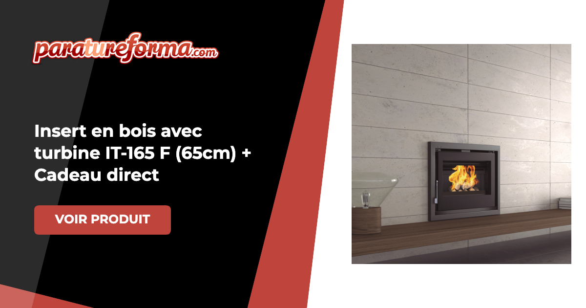 Insert en bois avec turbine IT-165 F + cadeau direct