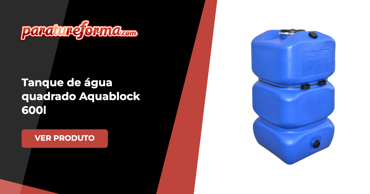 Tanque de água Aquablock quadrado de 600l de Schutz