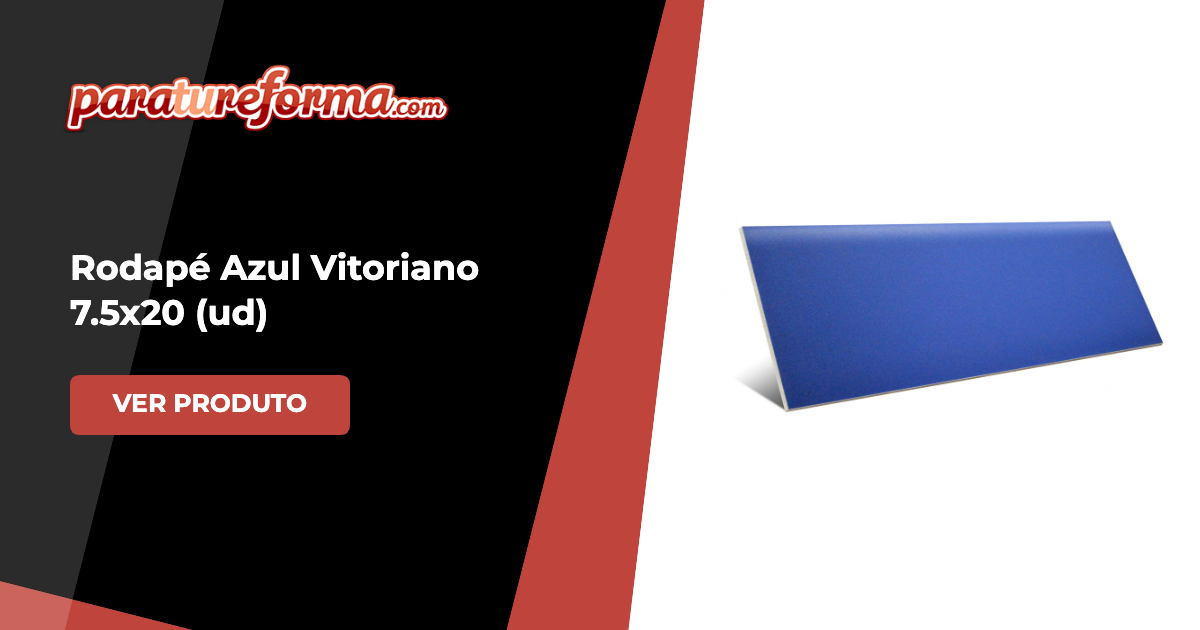 Comprar Revestimento de Rodapé Azul Vitoriano | Pasta Vermelha